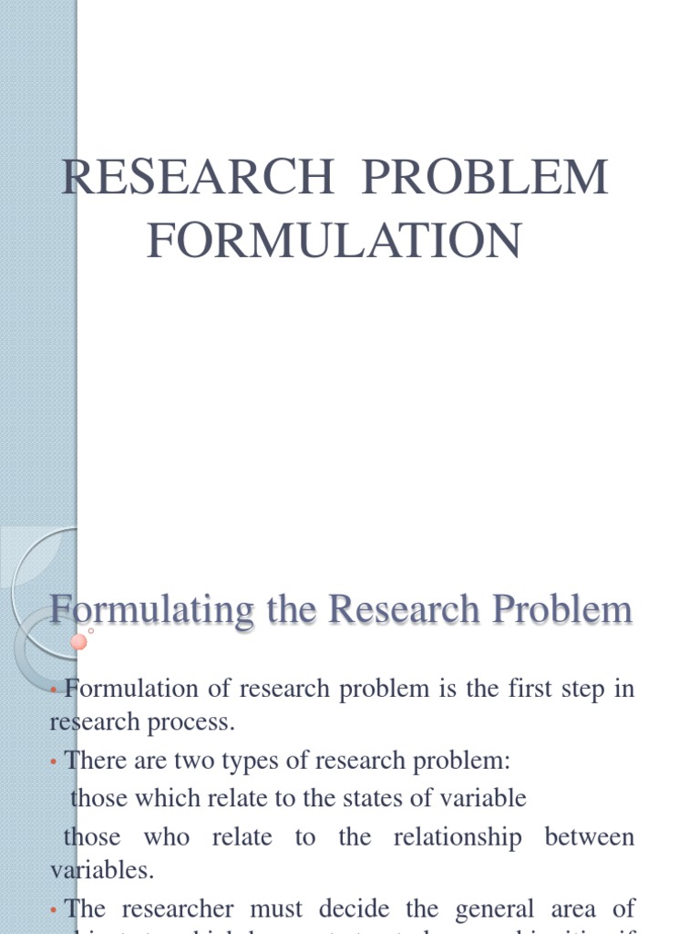 Research Problem | PDF | Variable (Computer Science) | Concept