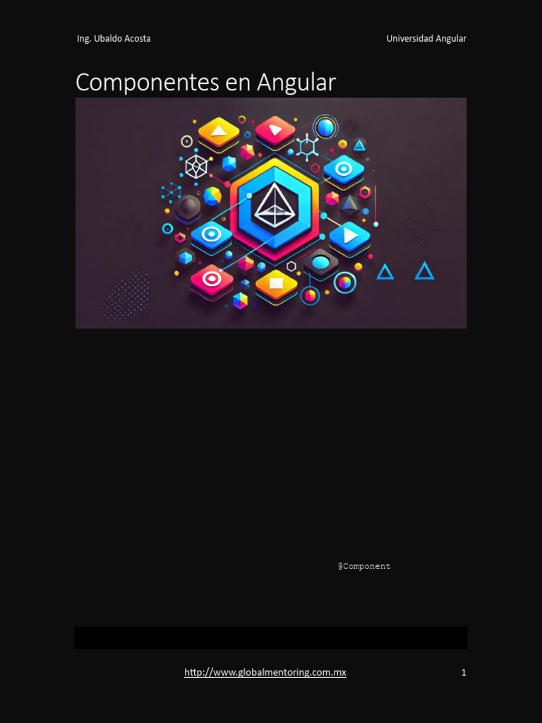 02 03 00 ComponentesAngular UAC | PDF | HTML | Desarrollo de software