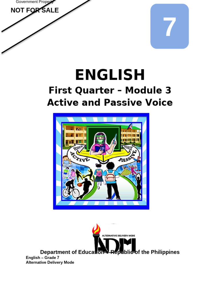 Eng7 Q1 Mod3 Active PassiveVoice Version3 | PDF | Subject (Grammar) | Verb