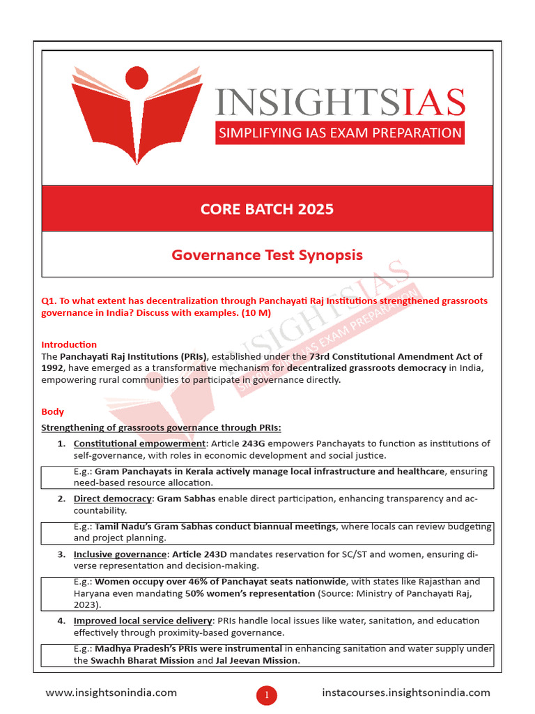 CORE BATCH 2025 Without Evaluation GOVERNANCE Synopsis | PDF | Governance | Artificial Intelligence