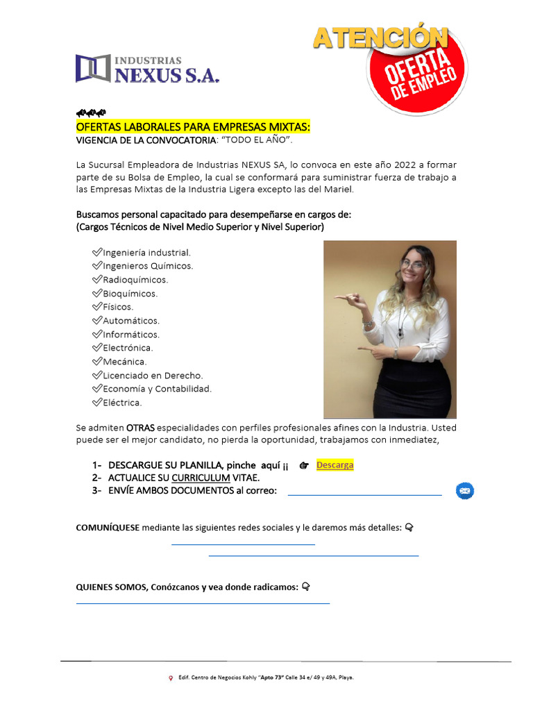 Convocatoria 001 Nexus 2022 (Aprobada4) | PDF