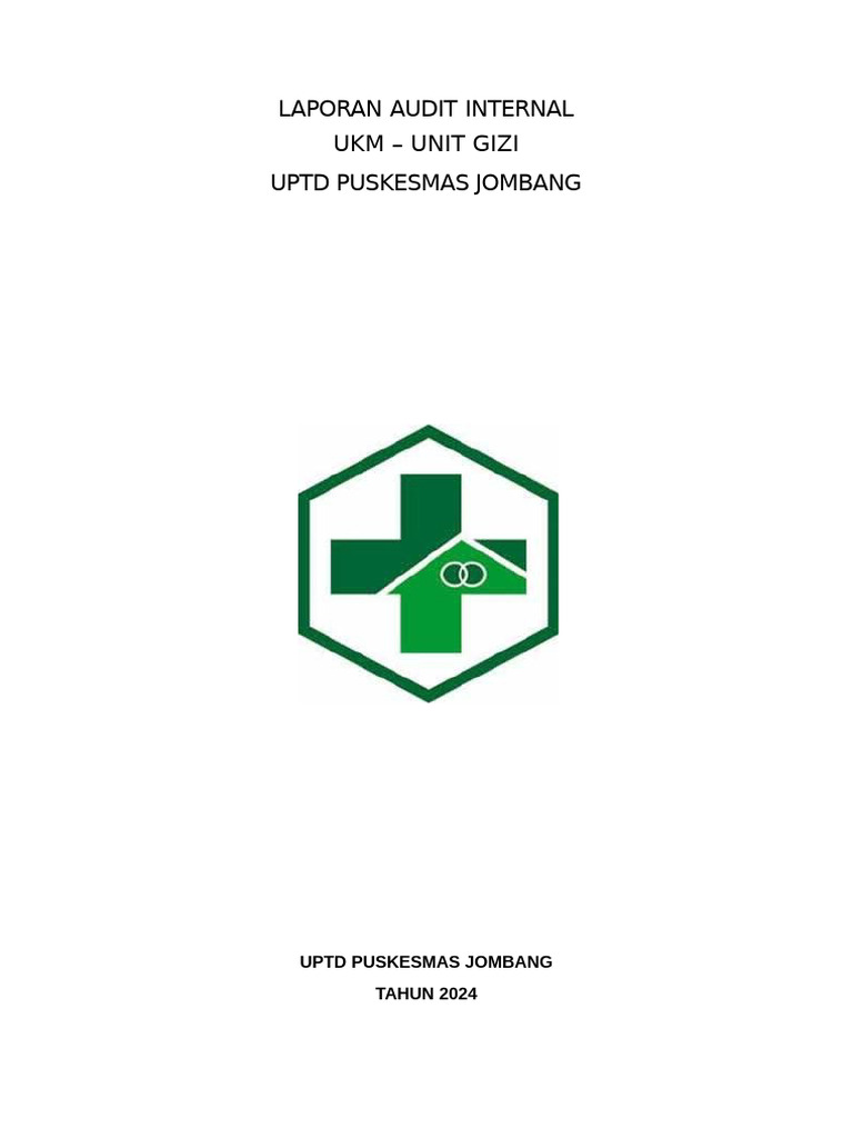 Audit Internal - Unit Gizi | PDF