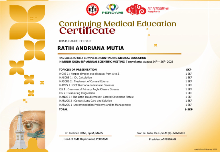 Cme Pit Perdami 2023 Jogja | PDF