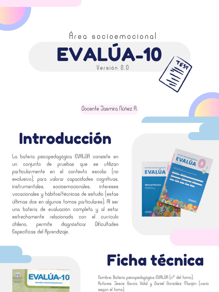 EValúa 10 | PDF | Aprendizaje | Plan de estudios
