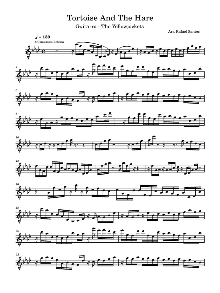 Tortoise And The Hare Arrangement | PDF