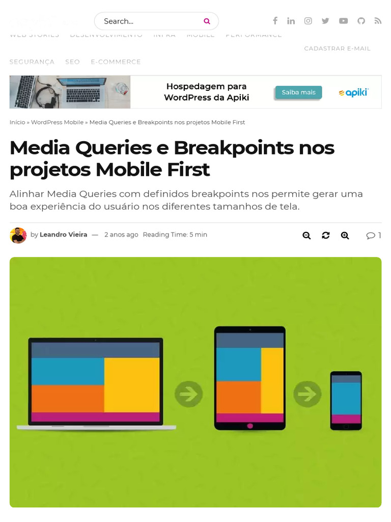 Media Queries e Breakpoints - Projetando Uma Melhora Experiência | PDF | Celulares | Android ...
