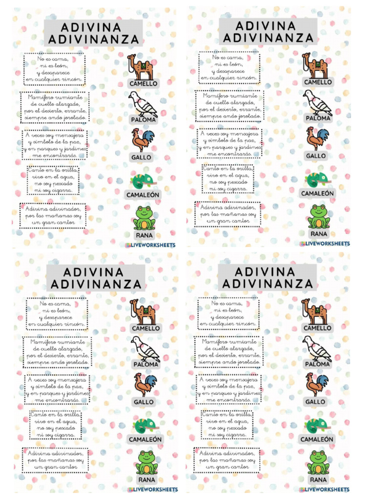 Adivina Adivinanza | PDF