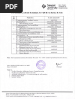 MUJ Academic Calendar 2024-25 | PDF | Academic Term | Academia
