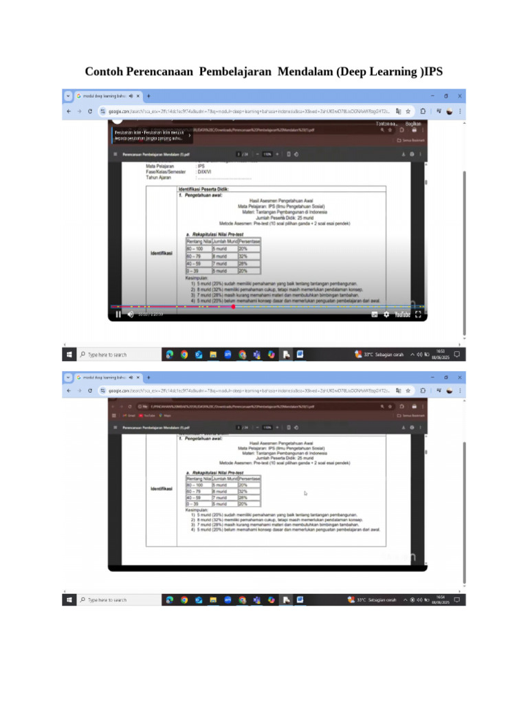 Penjelasan Komponen Deep Learning BI | PDF