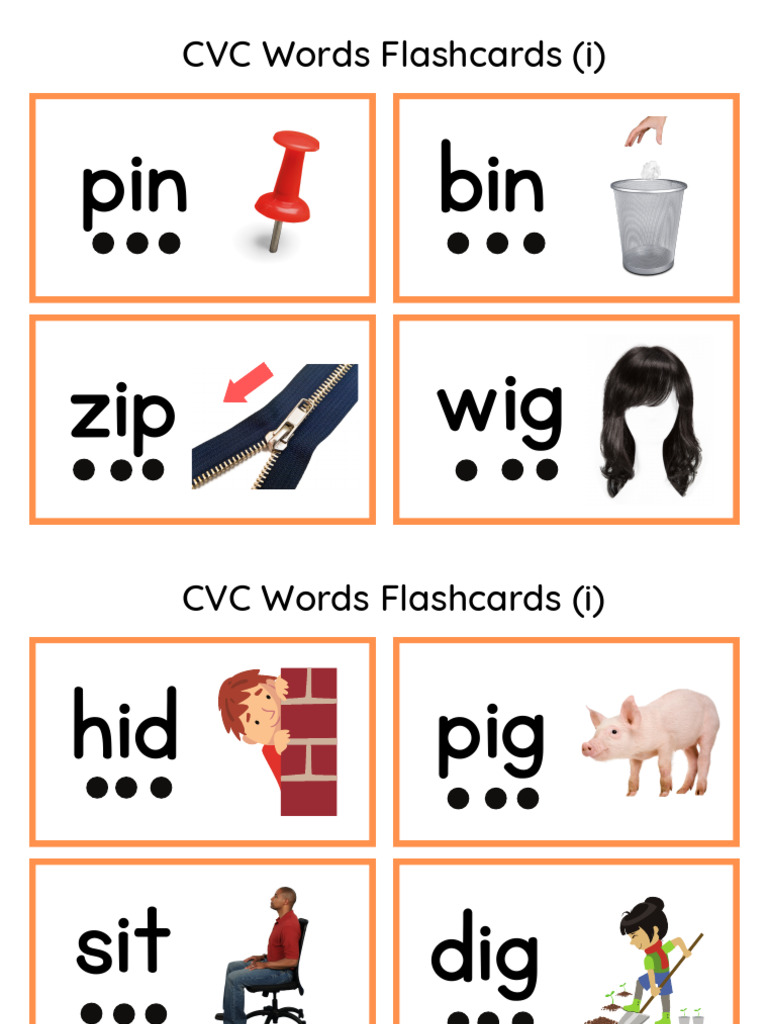 CVC and Nonsense Words Flashcards | PDF