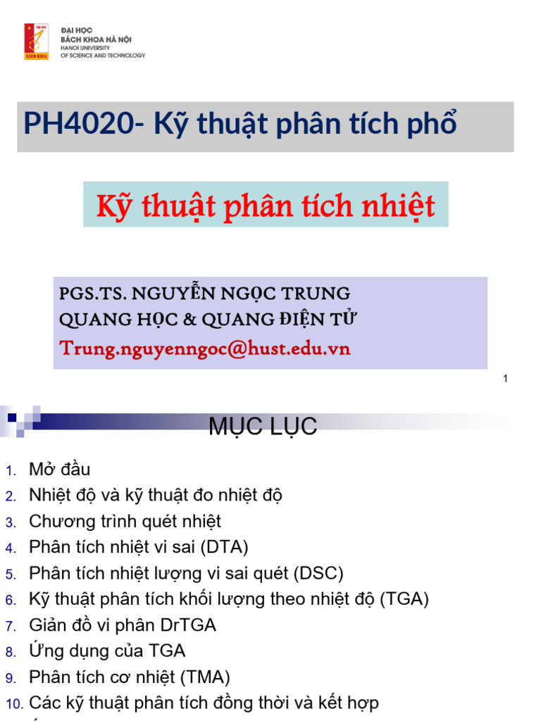 13 KT Phan Tich Nhiet | PDF