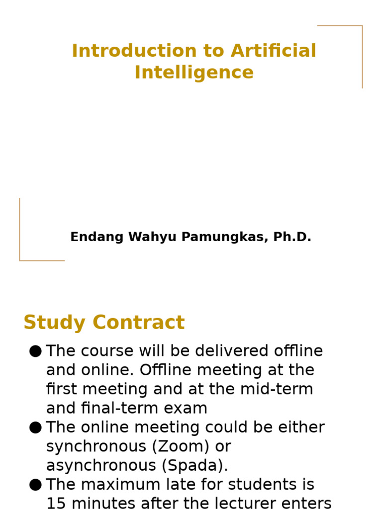 Week 1 - Introduction To Artificial Intelligence | PDF | Artificial Intelligence | Intelligence ...