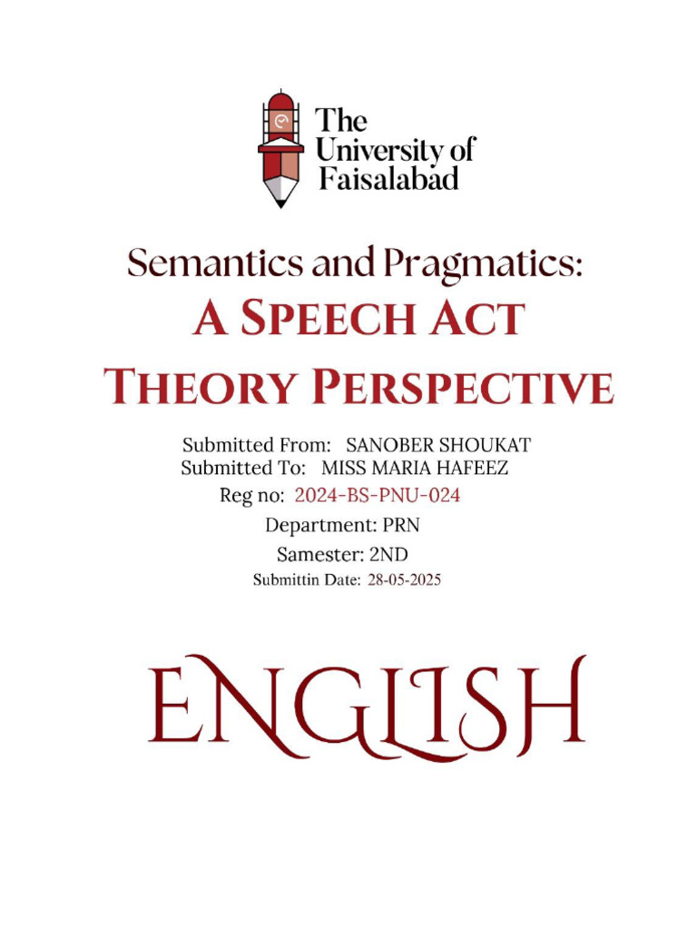 Semantics and Pragmatics | PDF | Semantics | Linguistics