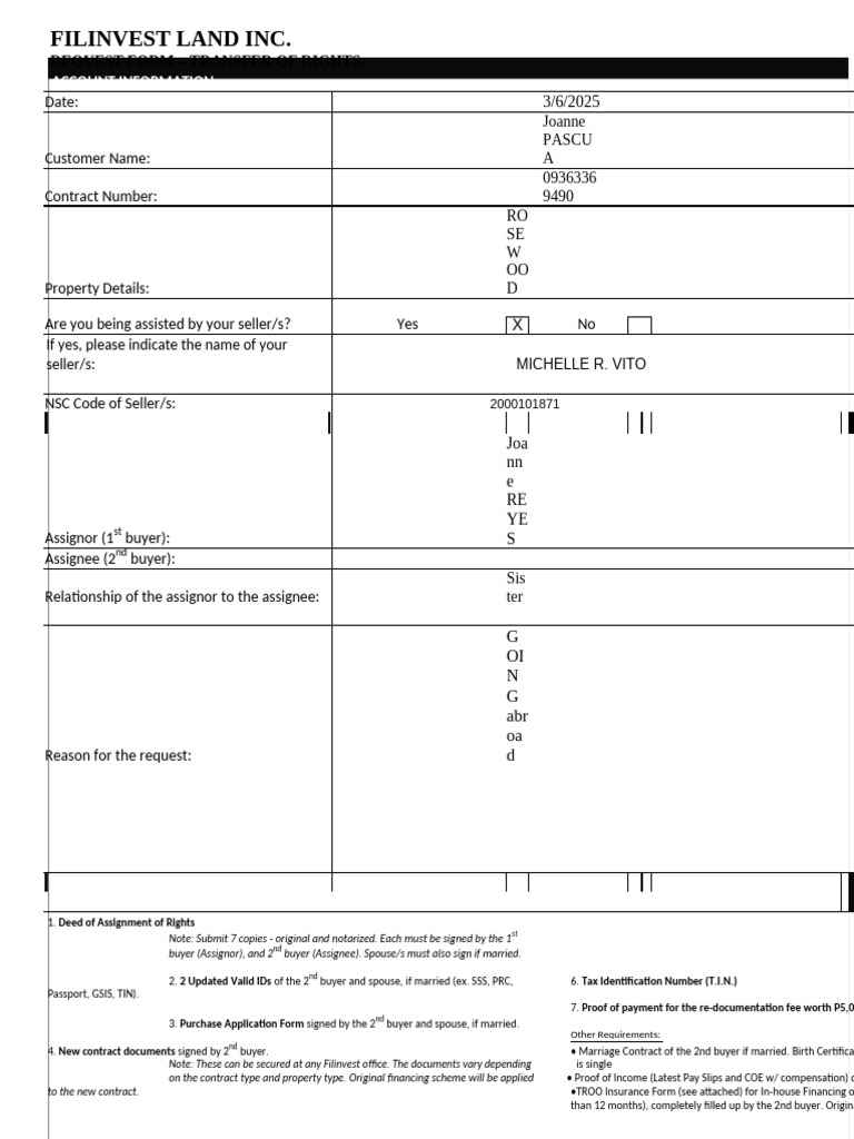 Complete Fli Tor Forms - PDF New | PDF | Assignment (Law) | Private Law