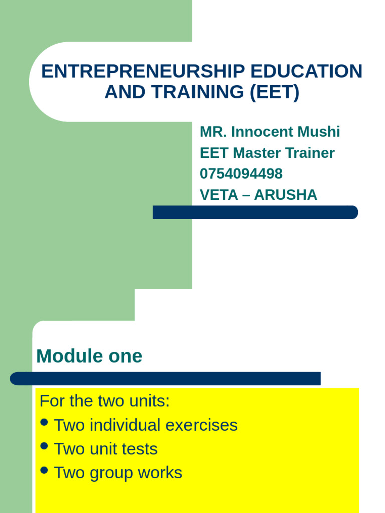 Entrepreneurship Education Overview | PDF | Entrepreneurship | Swot ...