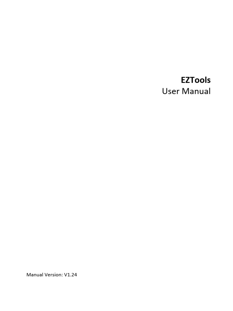 EZTools User Manual Eng V1.24 | PDF | Login | Computer Network