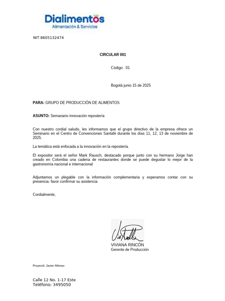 Circular Bloque Dialimentos | PDF