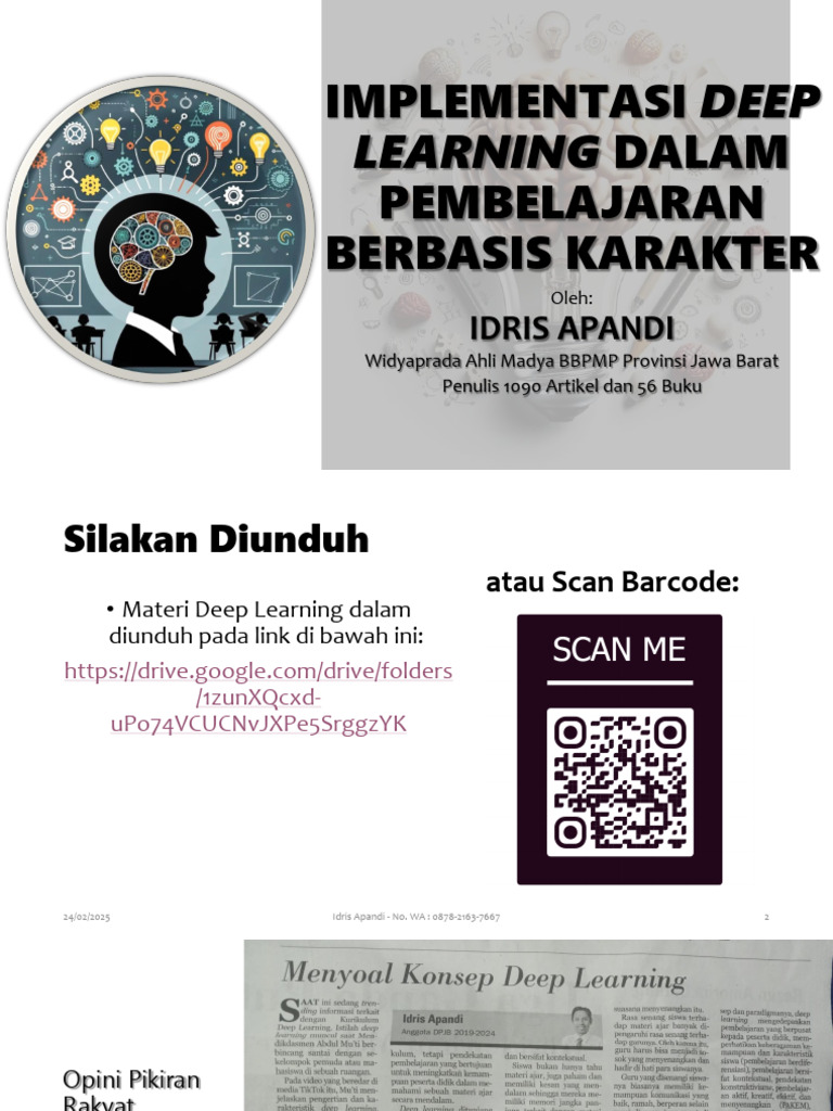 Implementasi Deep Learning Dalam Pembelajaran Berbasis Karakter | PDF