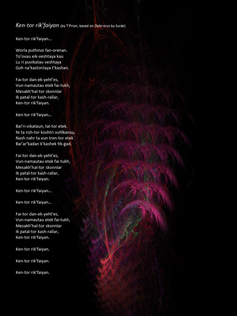 Ken Tor Rikfaiyan Lyrics | PDF