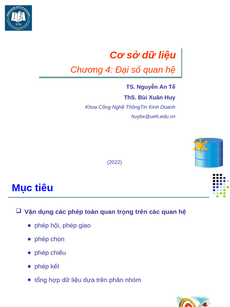 CSDL - Ch4.dai So Quan He | PDF