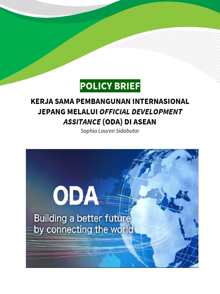 Policy Brief - Kerja Sama Pembangunan Internasional Jepang Melalui ...