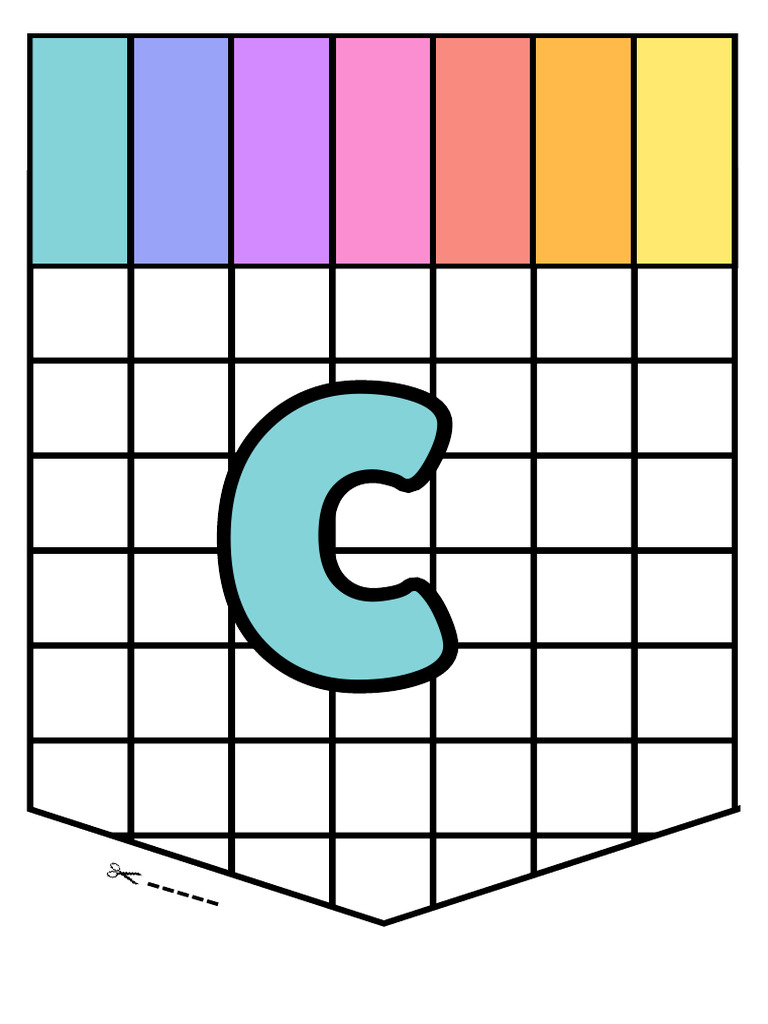 Welcome To Class Classroom Bunting Colorful Grid Style | PDF
