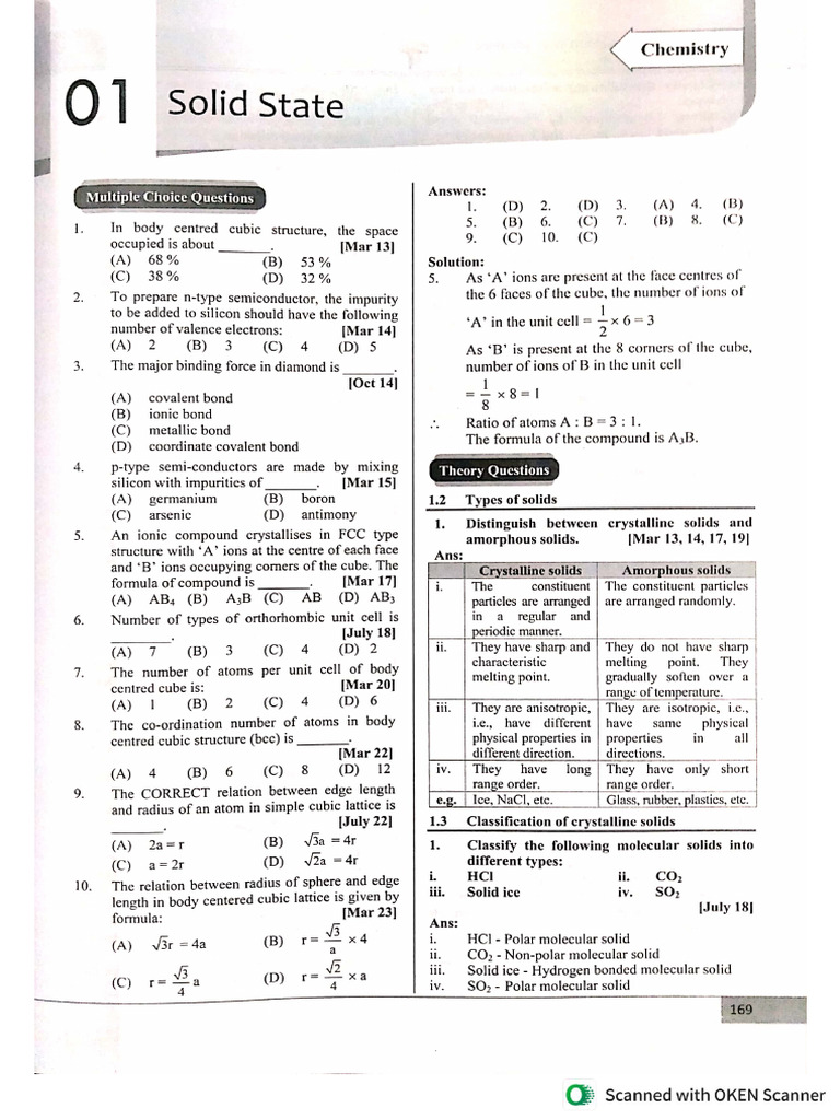 01.solid State | PDF
