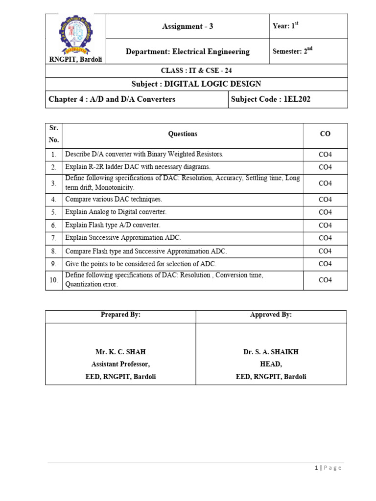 DLD Unit 4 Assignment3 Kcs | PDF