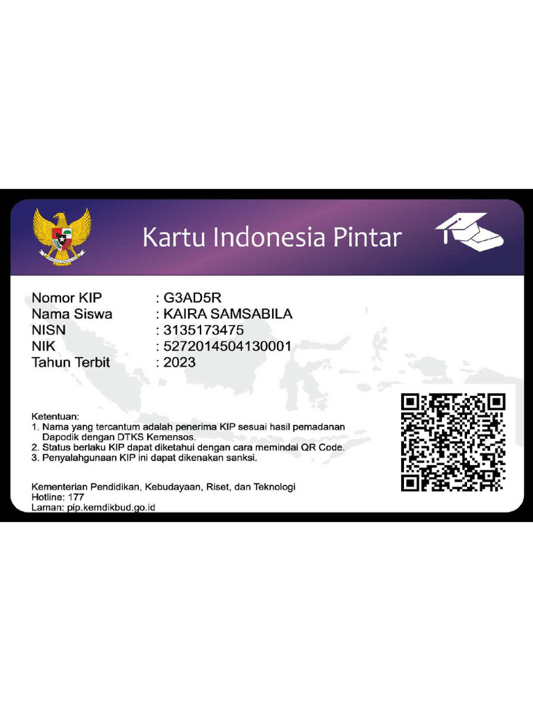 KIP Digital Kemendikbud G3AD5R Tahun 2023 | PDF