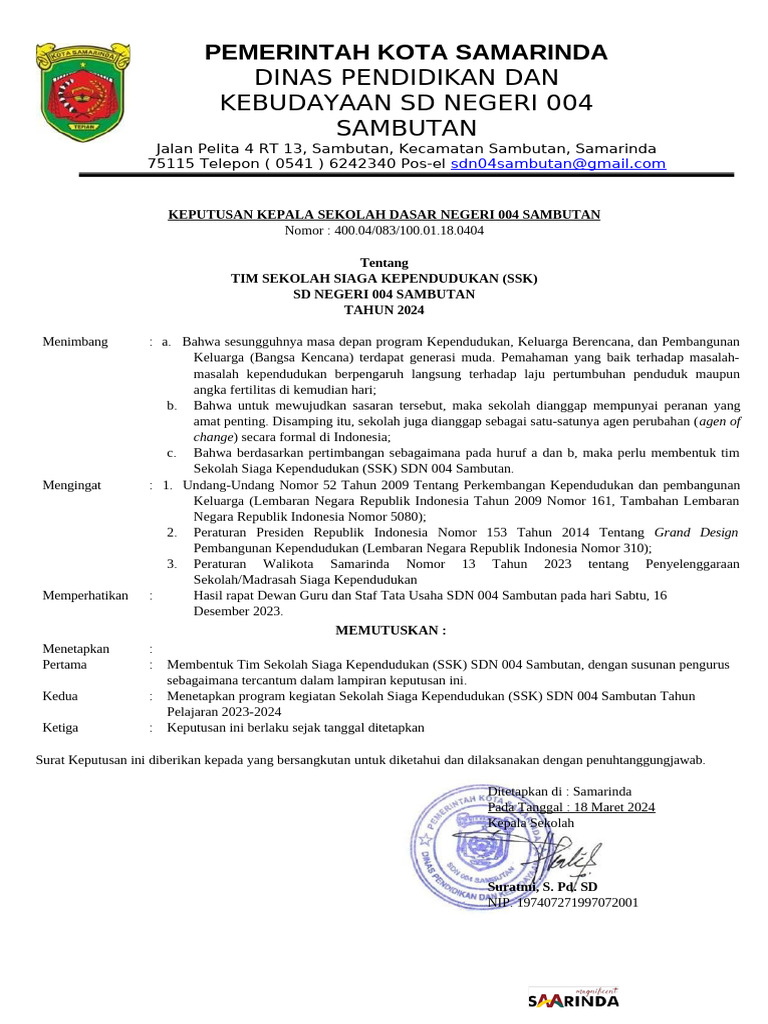 SK Tim SSK 2024 | PDF