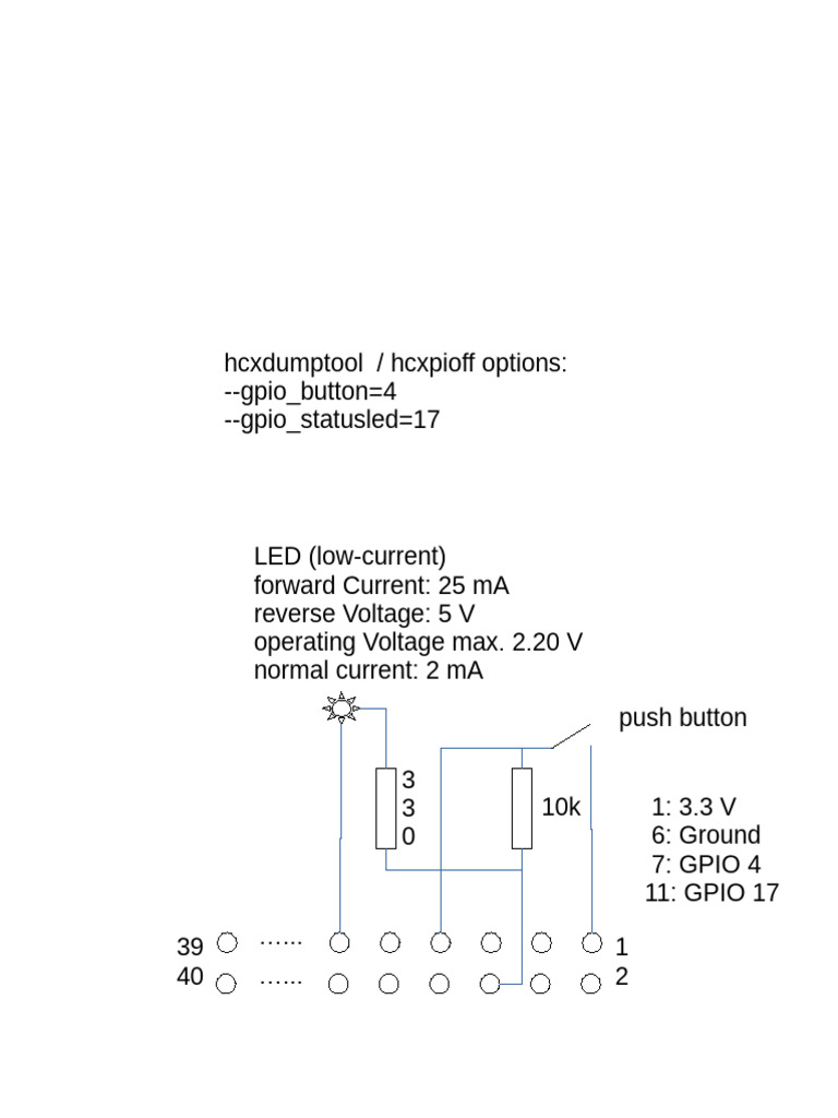 LED Specifications and GPIO Setup Guide | PDF
