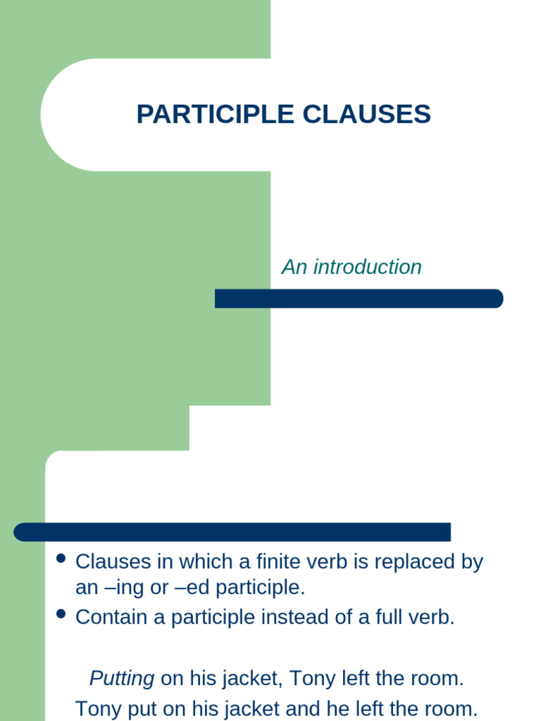 Participle Clauses | PDF