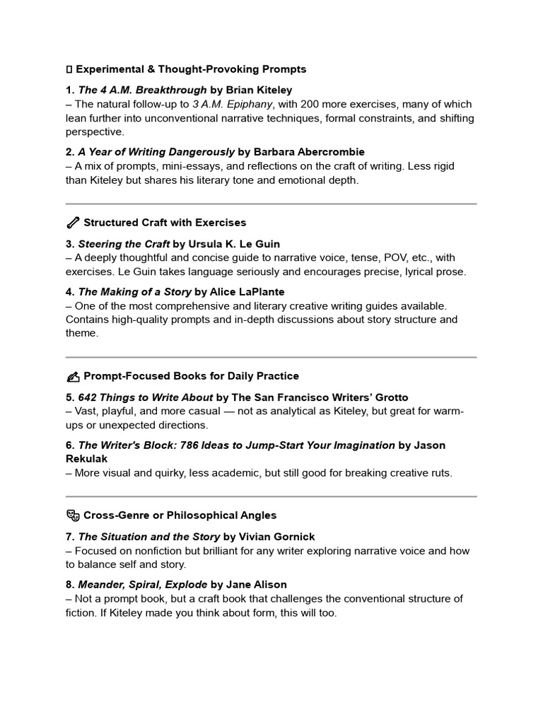 Way To Write Creatively | PDF