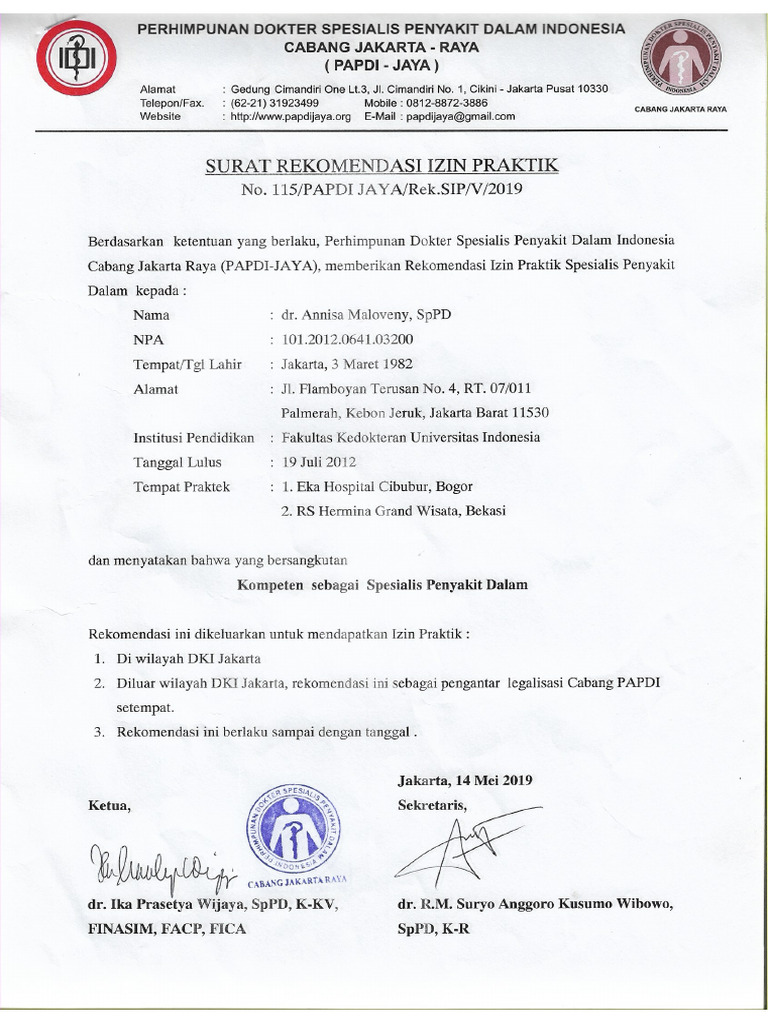 rekomendasi papdi | PDF
