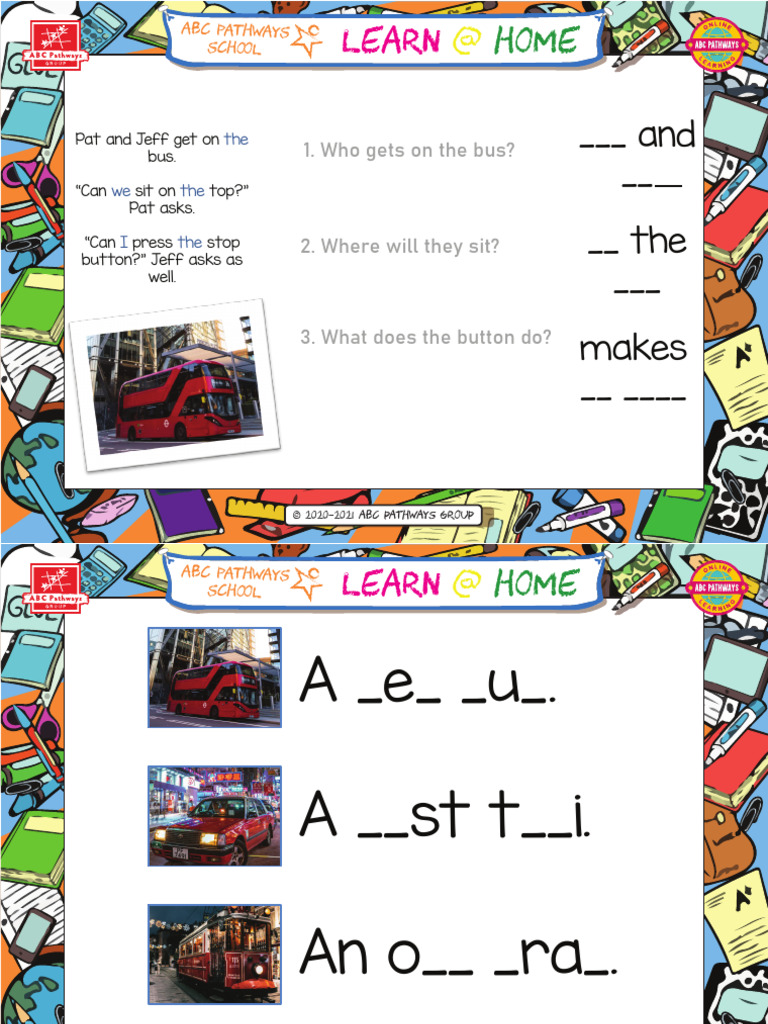 Feb16 - K2 - Unit 10 - Lesson 1 - Worksheet | PDF