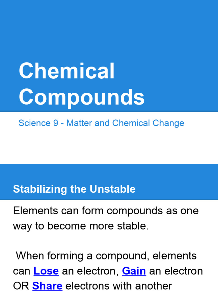 Understanding Molecular and Ionic Compounds | PDF | Ion | Chemical ...