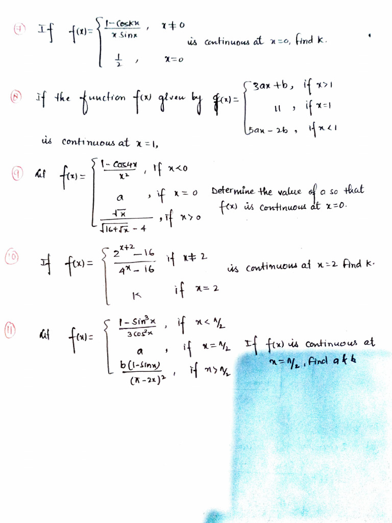 Continuity and Diff. | PDF