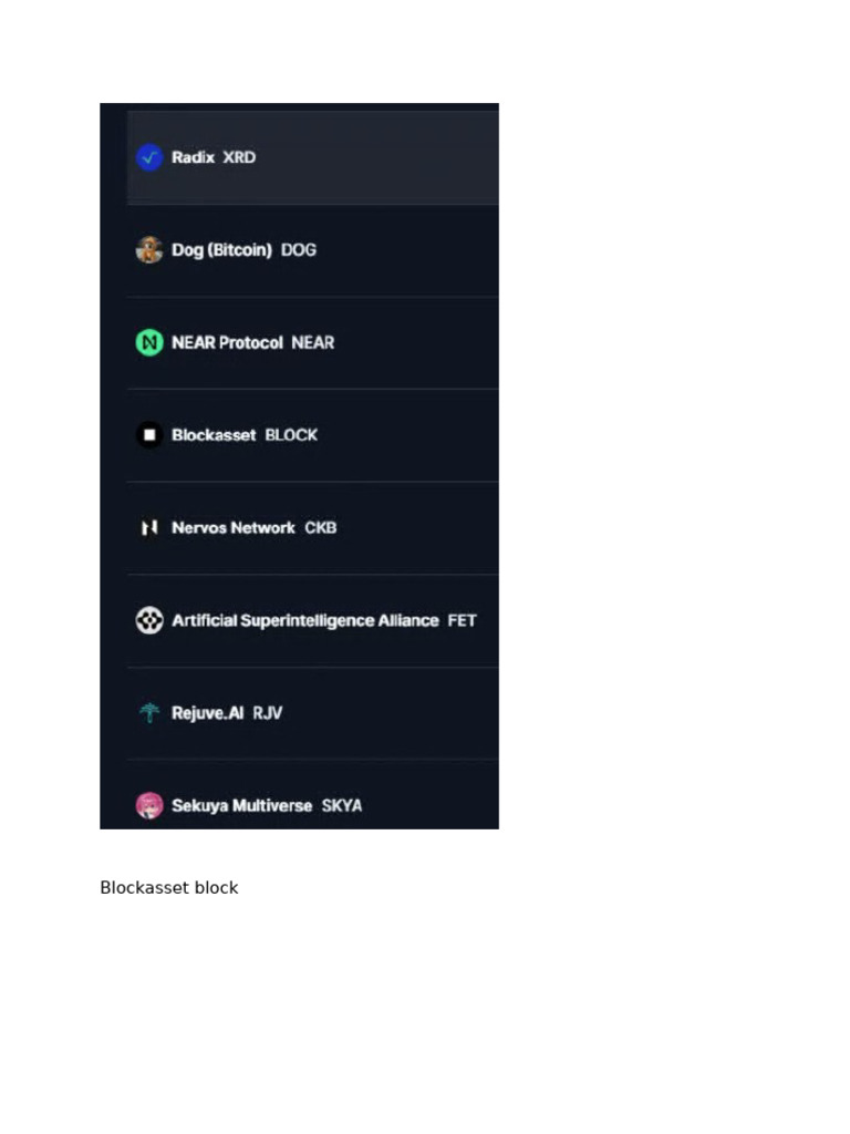 Blockasset Block | PDF