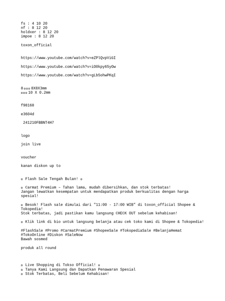 Flash Sale Caption | PDF