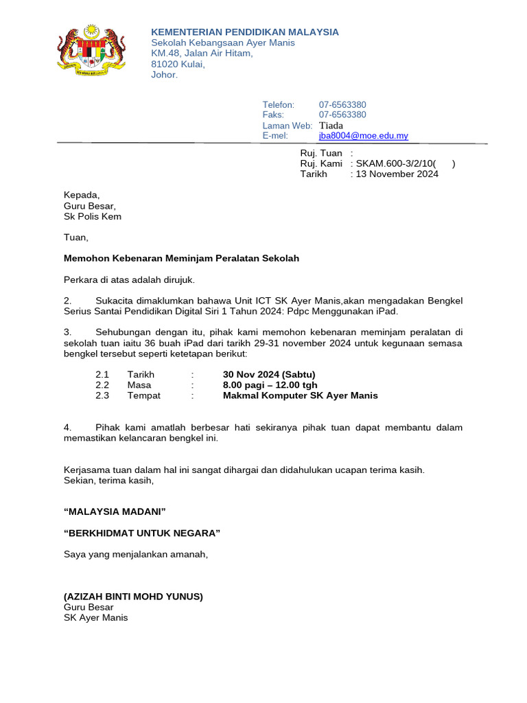Surat LETTERHEAD | PDF