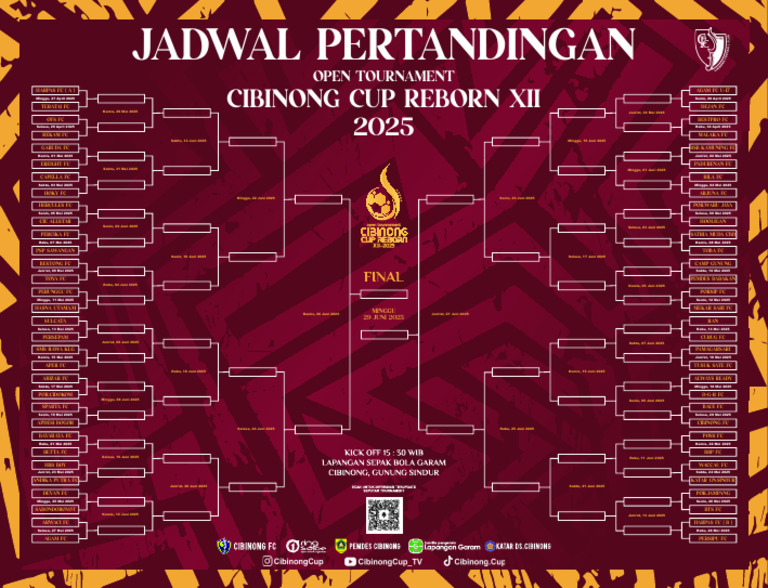 Jadwal Cibinong Cup Reborn 2025 | PDF