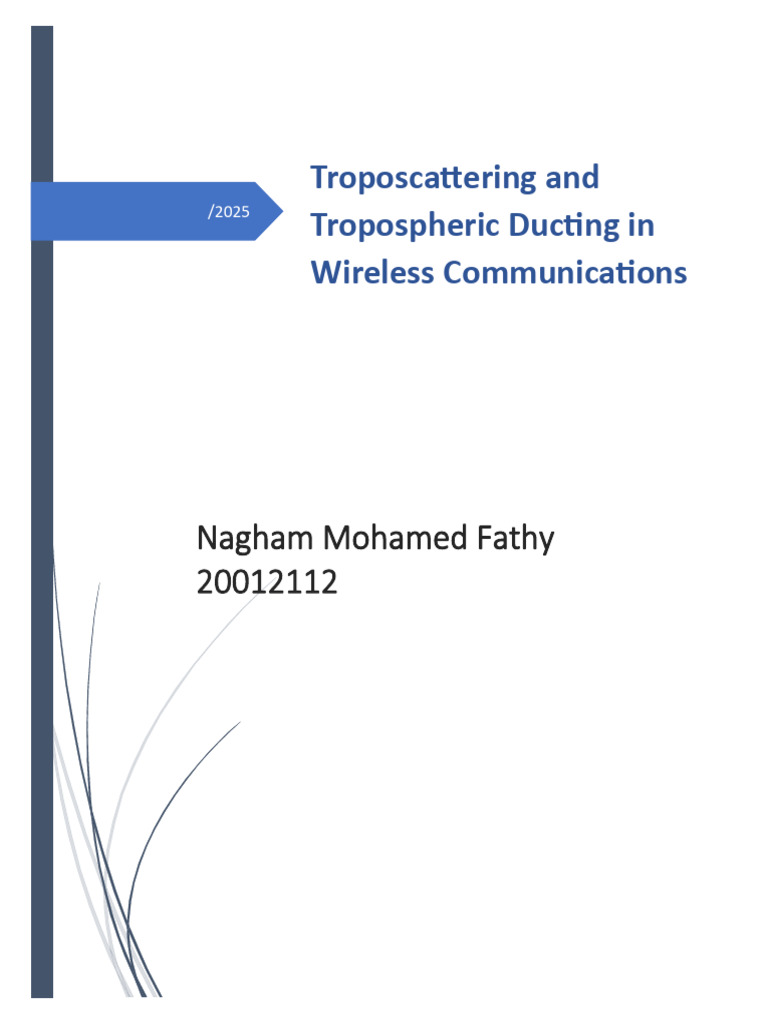 Troposcattering and Ducting in Communications | PDF | Radio Propagation ...