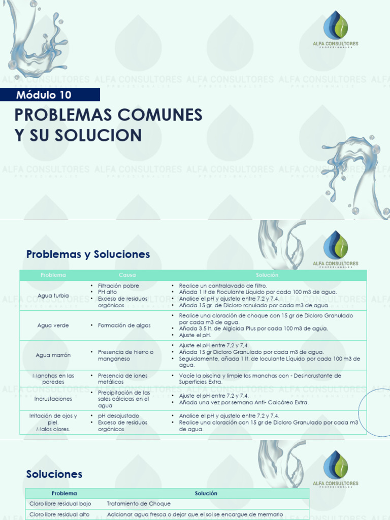 Modulo10 Errores Comunes.pdf.Crdownload | PDF | Agua | Piscina