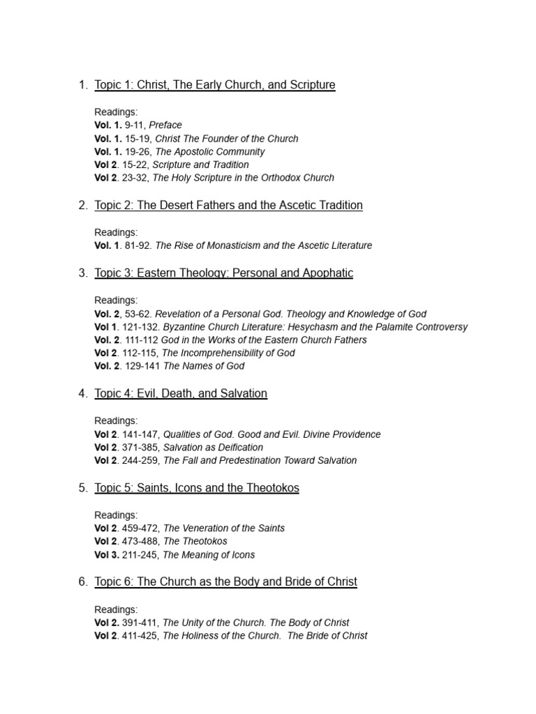 Catechism Reading List | PDF