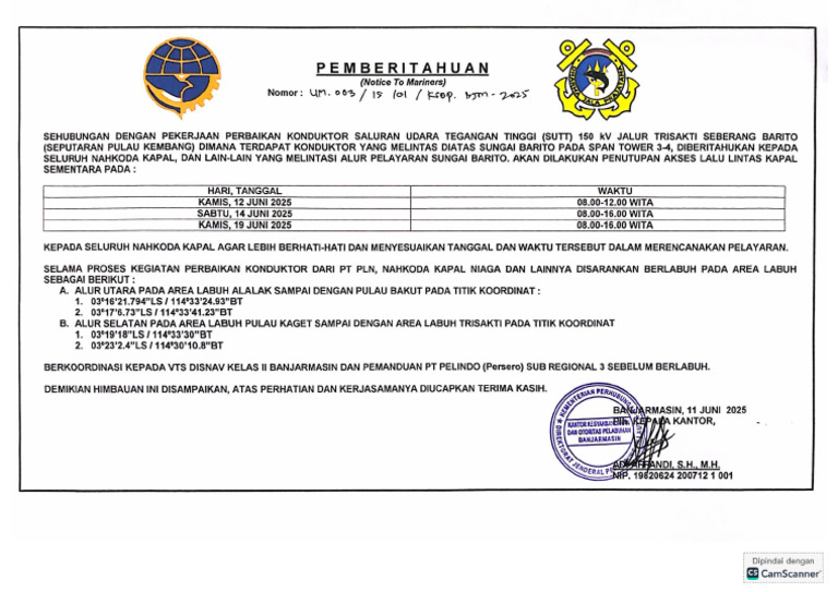 Notice To Mariners (NTM) | PDF
