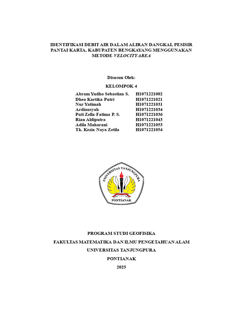 Laporan Hidrologi Kulap Kel4 Final | PDF