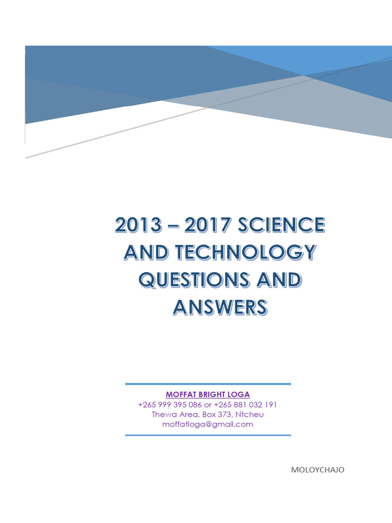 Science Question and Answer | PDF | Foods | Arm