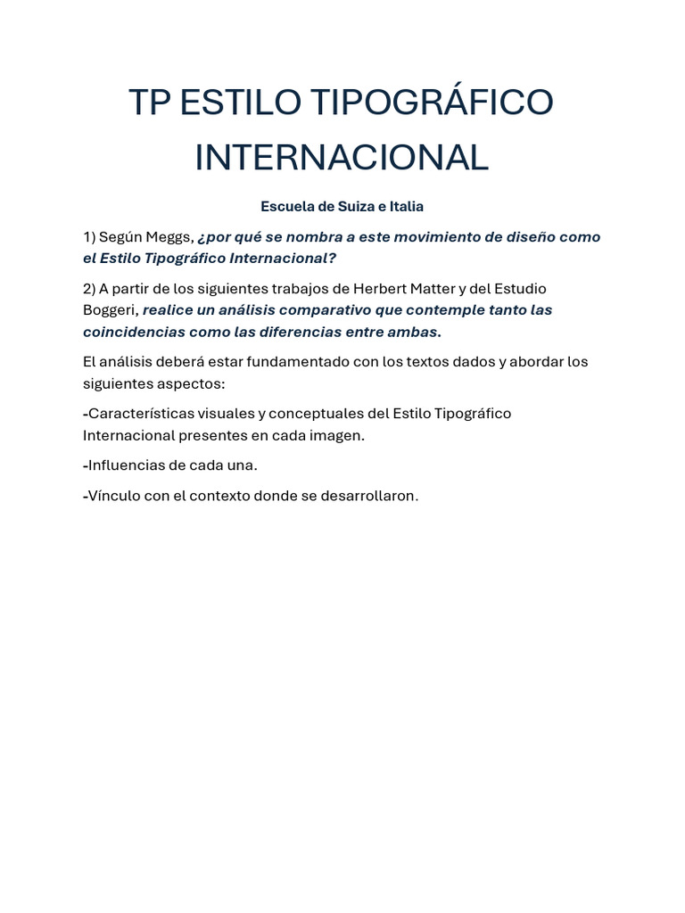 TP Estilo Tipográfico Internacional | PDF | Diseño | Diseño gráfico
