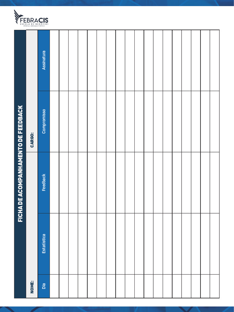 Ficha de Acompanhamento de Feedback 2023 | PDF