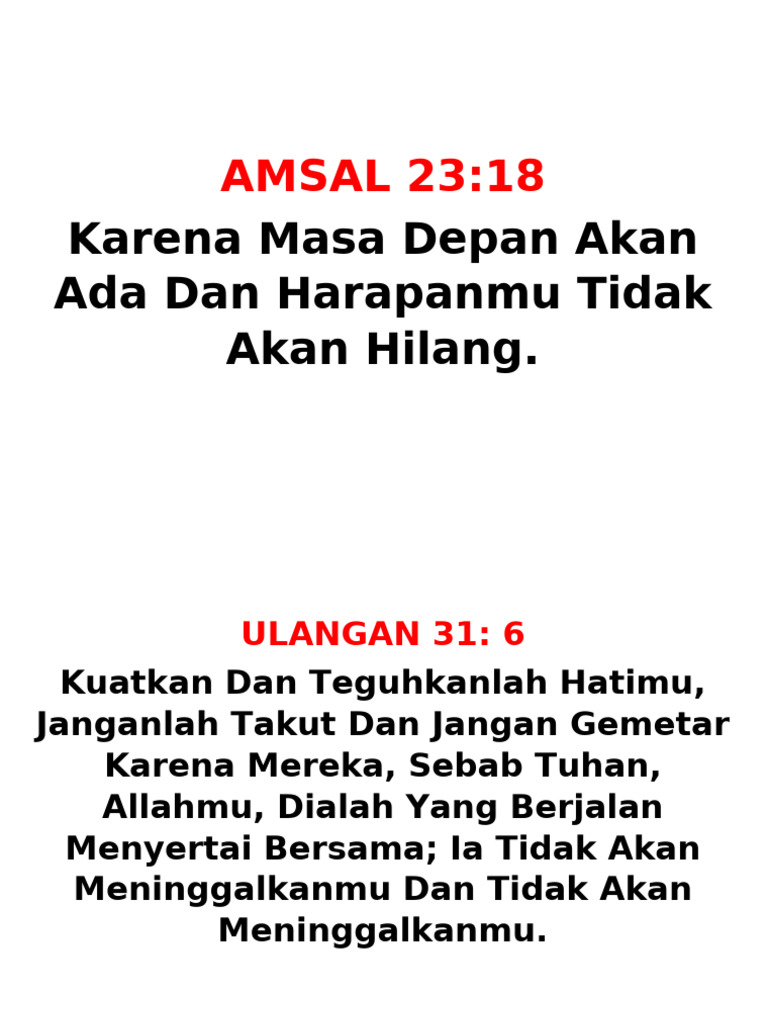Amsal 23 | PDF